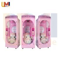 China Coin Operated Prize Machine Gift Vending Game Scissors Cut Machine Amusement Arcade Game Pink Date Prize Machine Shopping Mall for sale