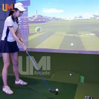 China High-Precision Indoor Golf Simulators Interactive Projection Golf Simulator System Immersive Virtual Courses with Ball Tracking for sale