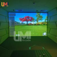 China High-Precision Indoor Golf Simulators Interactive Projection Golf Simulator System Immersive Virtual Courses with Ball Tracking for sale