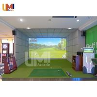 China High-Precision Indoor Golf Simulators Interactive Projection Golf Simulator System Immersive Virtual Courses with Ball Tracking for sale