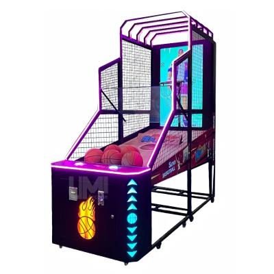 China Coin Operated Basketball Arcade Game 55 Inches HD Display Interactive Adult Basketball Shoot Machine 1 Year Warranty/guarantee for sale