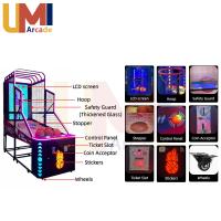 China Coin Operated Basketball Arcade Game 55 Inches HD Display Interactive Adult Basketball Shoot Machine 1 Year Warranty/guarantee for sale