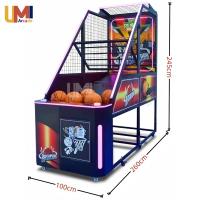 China Coin Operated Basketball Hoop Arcade Game Machine Basketball Machine Shooting Basketball Ball Training Equipment for Sale for sale