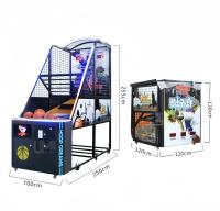 China Manufacture Foldable Basketball Hoop Street Shooting Machine Basketball  Arcade Game Machine for Sale for sale