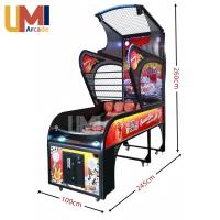 China Factory Wholesale Cheap Indoor Coin Operated Arcade Basketball Shooting Game Machine Street Basketball Hoop Game Machine for sale