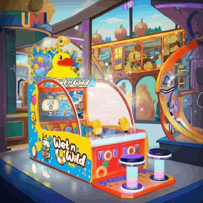 China Water Shooting Kids Arcade Games Safety Protection Design 2 Player Durable Metal Wooden Video Shooting Machine for Amusement for sale
