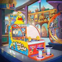 China Water Shooting Kids Arcade Games Safety Protection Design 2 Player Durable Metal Wooden Video Shooting Machine for Amusement for sale