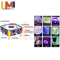 China Air Hockey Table 4 Player Arcade Game Machine Ice Hockey Coin Operated Hockey Shooting Games for Kids and Adults Entertainment for sale