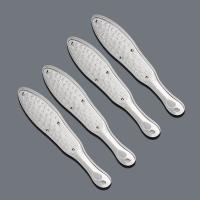 China Professional Long Handle Manual Foot File 80/180 Grit Double Sided Emery Callus Remover for Salon Spa for sale
