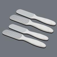 China Professional Long Handle Manual Foot File 80/180 Grit Double Sided Emery Callus Remover for Salon Spa for sale