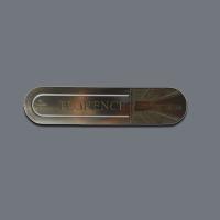China Chemical Aluminum Etching Half Etching Color Plating Metal Nameplates for sale