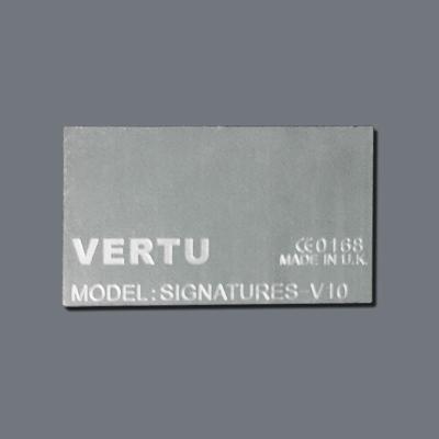 China Custom Metal Aluminum Labels & Nameplates 80×50mm with ISO 14443A/B Certification and 0.02-1.2mm Thickness Options for sale