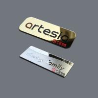 China Custom Aluminum Etching Labels & Badge Seals - 1000pcs MOQ with 3+ Year Durability for Furniture and Electronics for sale