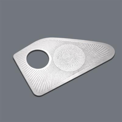 China Custom Photo Chemical Etched Automotive Speaker Grills 0.1mm Hole Precision for sale