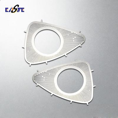 China Custom Photo Etch Mesh Perforated Metal Speaker Grill 0.1mm Hole IATF 16949 for sale