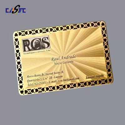 China Custom Etched Metal Business Cards with ±0.01mm Tolerance & Micro-Hole Technology for Luxury Branding for sale