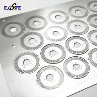 China Custom Stainless Steel Optical Encoder Discs 0.05-0.6mm Thickness with ±0.01mm Precision Etching for sale
