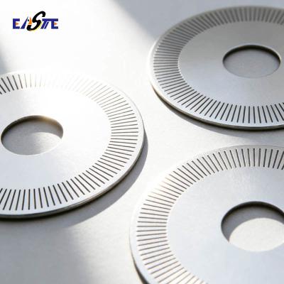 China Custom Etched Optical Encoder Disc 0.05mm Thickness ±0.005mm Tolerance for Motion Sensing for sale