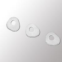 China Custom Precision Etched Metal Blade Components with ±0.01mm Tolerance and Radial Slots in Steel Titanium for sale