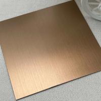 China Decorative No. 8 Gold Mirror Stainless Steel Sheet Laser Cuttable for sale