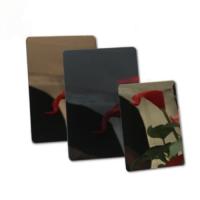 China 8K Stainless Steel Mirror Finish Sheet PVD Black Coated Mirror SS Sheet for sale