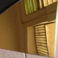 China 304 PVD Gold Mirror Stainless Steel Decorative Sheet Anti Fade Scratch Resistant for sale