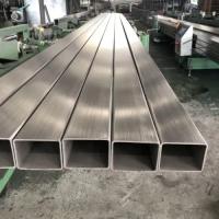 China Architectural Stainless Steel Rectangular Tube Brushed Polished Mirror Finish for sale