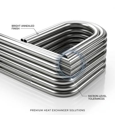 China 304L Stainless Steel Heat Exchanger Tube ASTM A249 19.05mm x 1.65mm 6 Meter Length Bright Annealed for sale