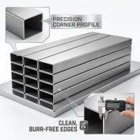 China 304 Stainless Steel Rectangular Tube ASTM A554 50mm x 25mm x 2mm 6 Meter Length Brushed Finish for sale