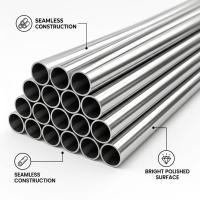 China 316L Stainless Steel Seamless Pipe ASTM A312 48.3mm x 3.68mm 6 Meter Length Annealed Pickled for sale