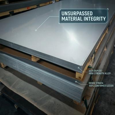 China 2205 Duplex Cold Rolled Stainless Steel Sheet 2B Finish High Strength S32205 0.5mm-6.0mm for sale