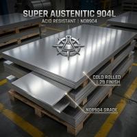 China 904L Cold Rolled Stainless Steel Sheet 2B Finish Super Austenitic Acid Resistant N08904 for sale