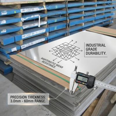 China 410 Hot Rolled Stainless Steel Plate No.1 Finish Martensitic Wear Resistant 3.0mm-60mm for sale