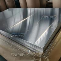 China 430 Brushed Stainless Steel Sheet No.4 Finish Satin Magnetic Ferritic 0.4mm-3.0mm for sale