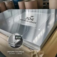 China 304 Brushed Stainless Steel Sheet Hairline Finish 0.5mm-3.0mm Fine Grain Architectural for sale
