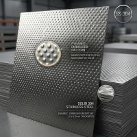 China 304 Embossed Stainless Steel Sheet Raised Dot Pattern Decorative 0.6mm-2.5mm for sale