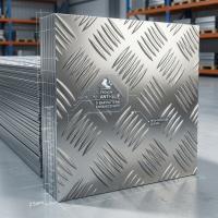 China 304 Stainless Steel Checker Plate 5 Bar Pattern Raised Anti Slip 2.5mm-8.0mm for sale