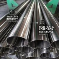 China ASTM A312 TP321H Titanium Stabilized Stainless Steel Seamless Pipe SCH80 High Temperature Creep Resistant for sale