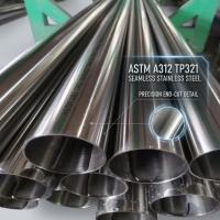 China ASTM A312 TP321 Titanium Stabilized Stainless Steel Seamless Pipe Annealed SCH40 for High Temperature Service for sale