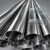 China ASTM A312 TP321H Titanium Stabilized Stainless Steel Seamless Pipe SCH80 High Temperature Creep Resistant for sale