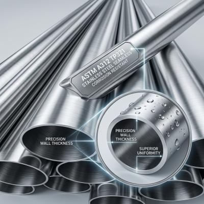 China ASTM A312 TP321 Titanium Stabilized Stainless Steel Seamless Pipe Annealed SCH40 for High Temperature Service for sale