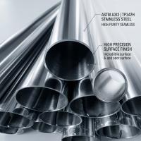 China ASTM A312 TP347H Niobium Stabilized Stainless Steel Seamless Pipe SCH80 for High Temperature Power Plant Applications for sale