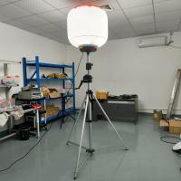 China AC100-277V Outdoor Inflatable LED Balloon Light Tower for Party Event Film Making for sale