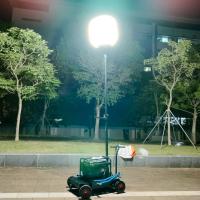 China 360° Illumination 60W 100W 120W 320W Glare-Free LED Light Balloon on Tripod for Construction Sites for sale