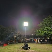 China 160000lm 1000W Inflatable Tripod Balloon Mobile Led Light Tower for Outdoor Activities for sale