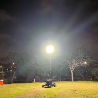 China 800W Stainless Steel Tripod Rental LED Portable Light Tower for Construction Lighting for sale
