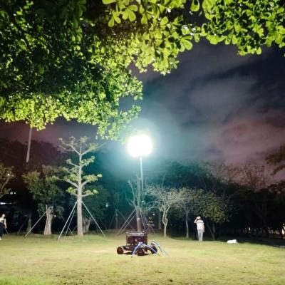 China 800W Stainless Steel Tripod Rental LED Portable Light Tower for Construction Lighting for sale