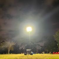 China 500W Industrial Led Balloon Work Light on ETL Certified Mobile Tripod Telescopic Stand for sale