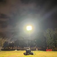 China 500W Industrial Led Balloon Work Light on ETL Certified Mobile Tripod Telescopic Stand for sale