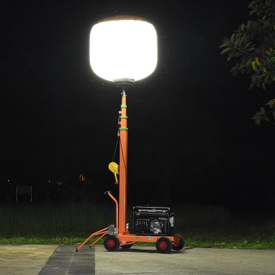China 700W Portable LED Generator Mobile Light Tower for Construction and Outdoor Lighting Needs for sale